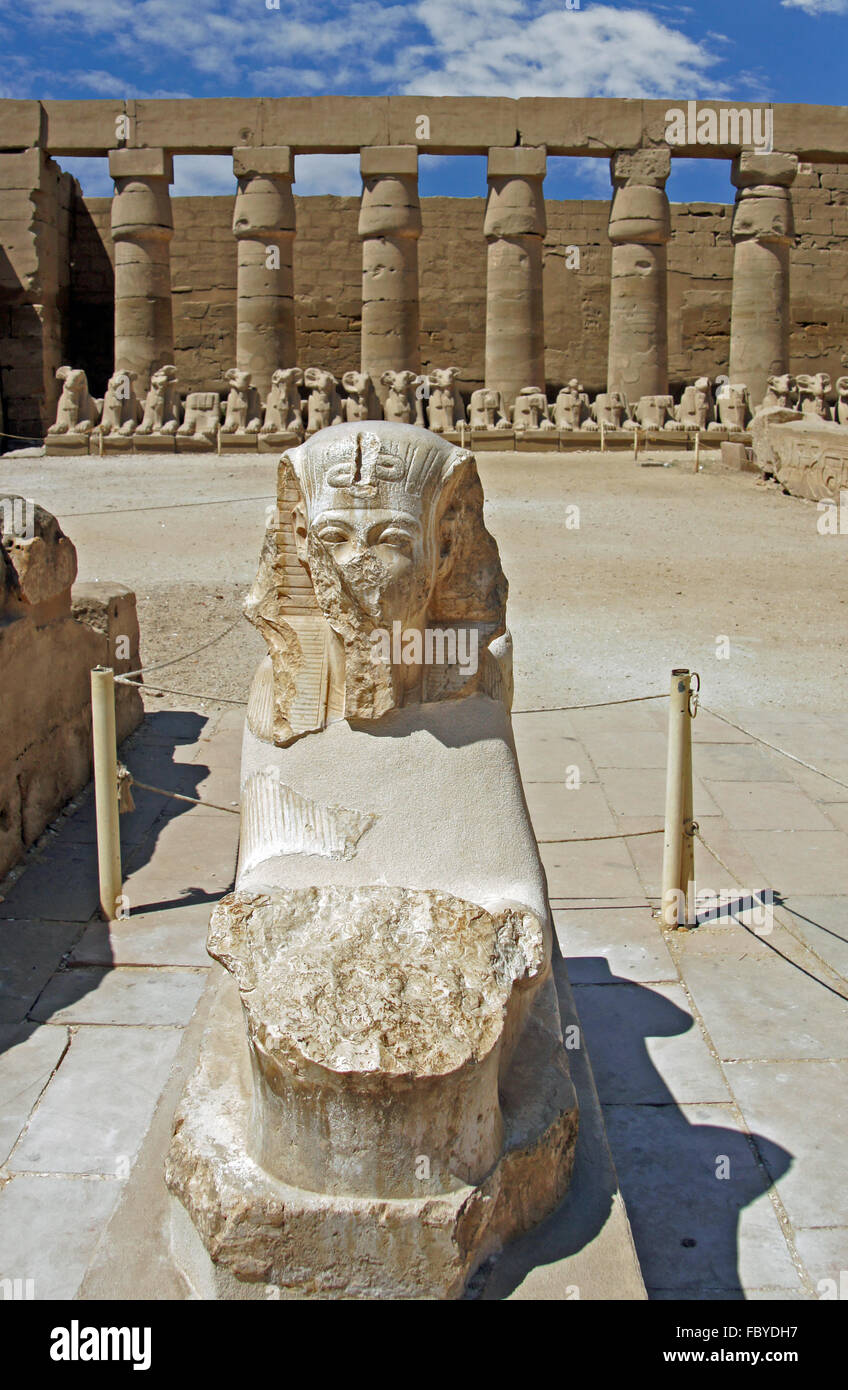 Karnak temple egypt paintings hi-res stock photography and images - Alamy