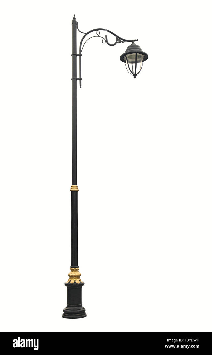 Gold lamppost Cut Out Stock Images & Pictures - Alamy