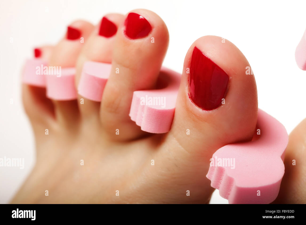 Persian Girls Red Toenails