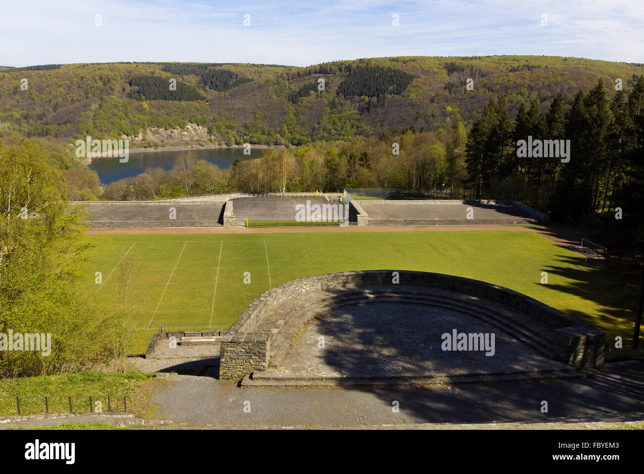 Castle of Vogelsang - Eifel Stock Photo - Alamy