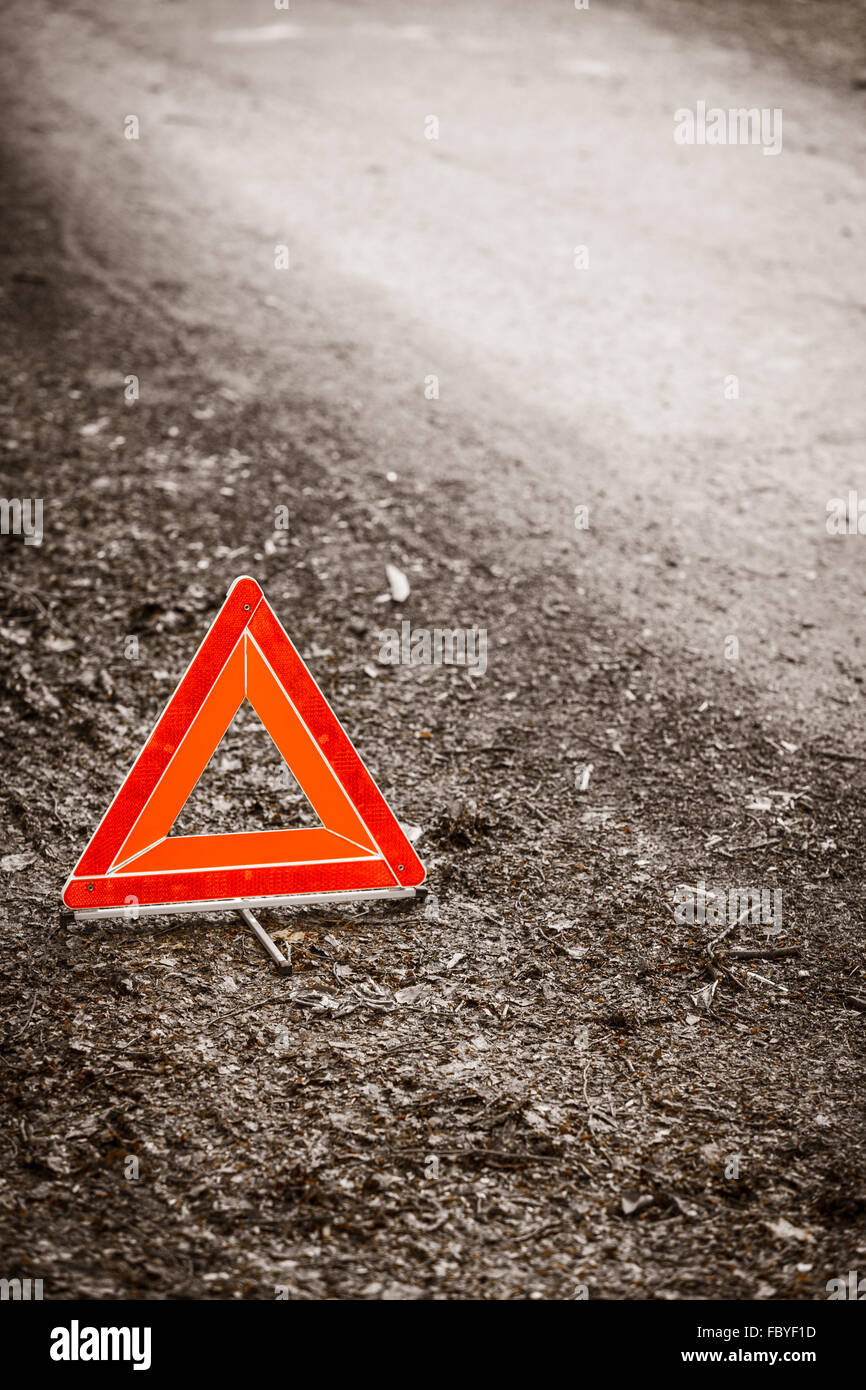 Emergency triangle hi-res stock photography and images - Alamy
