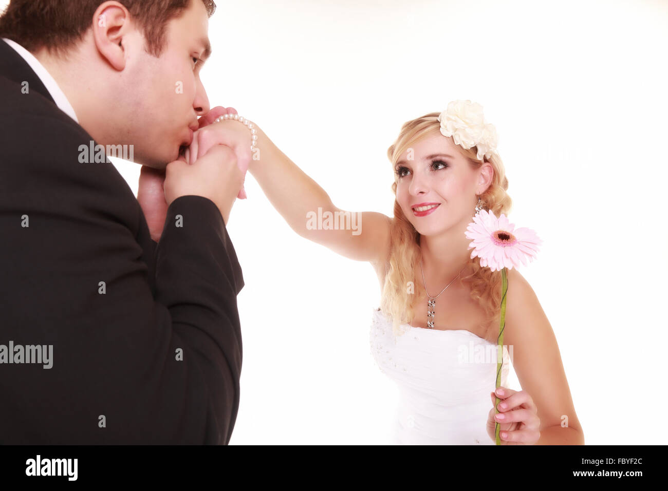 Hand kiss hi-res stock photography and images - Alamy