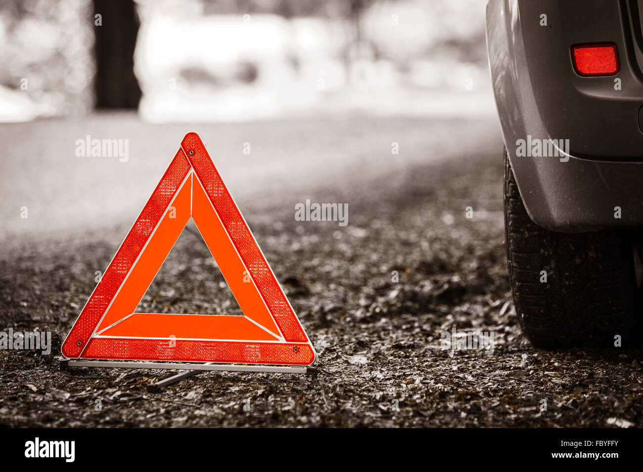 Roadside warning sign hi-res stock photography and images - Alamy