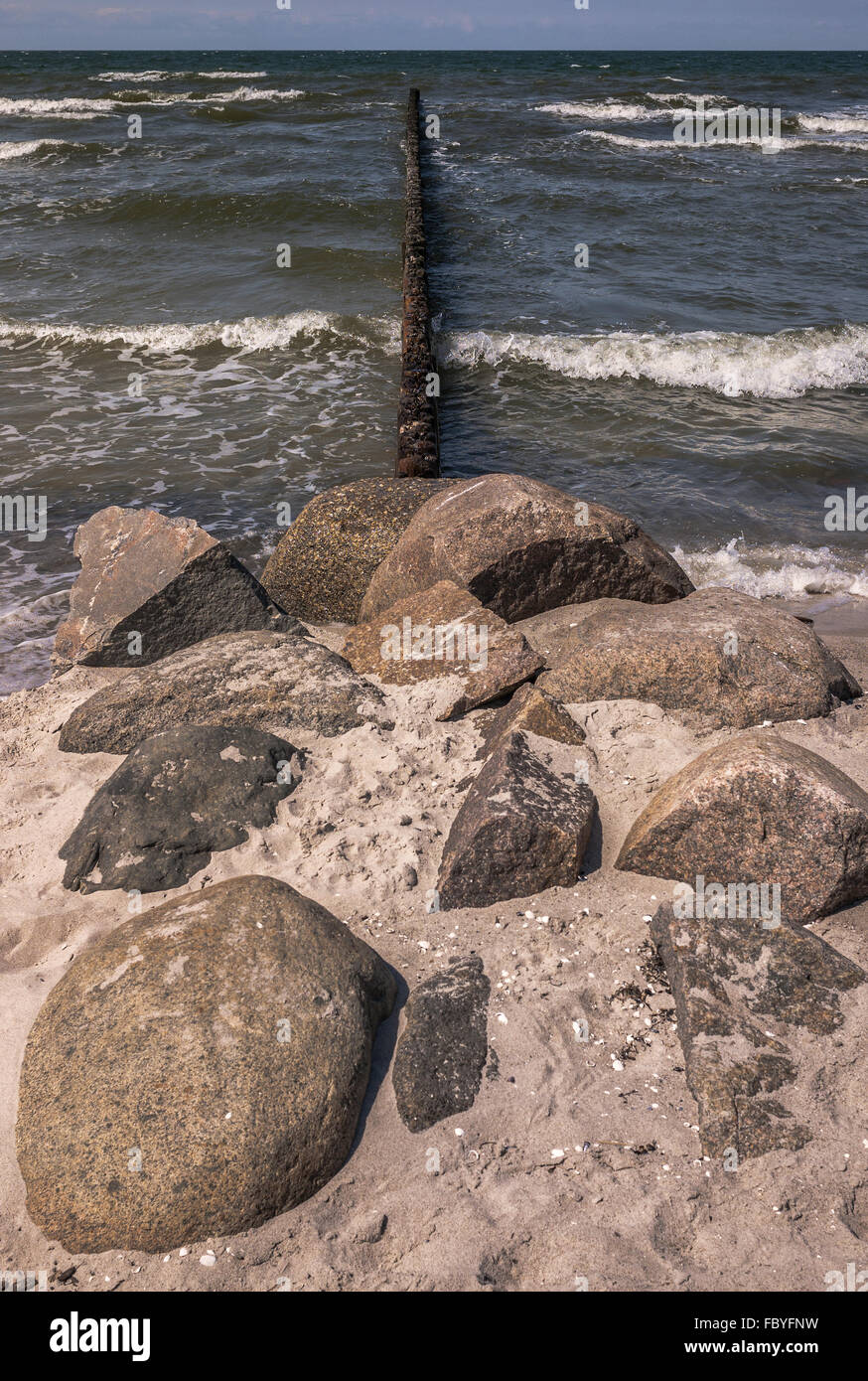 Hiddensee - stones on the beach Stock Photo - Alamy