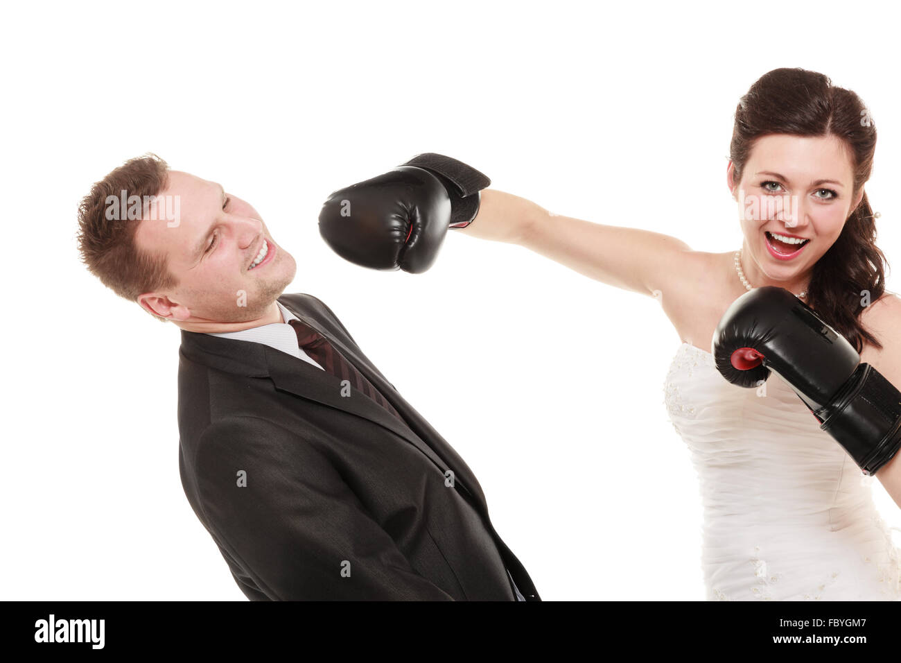 Fight couple boxing gloves hi-res stock photography and images - Alamy