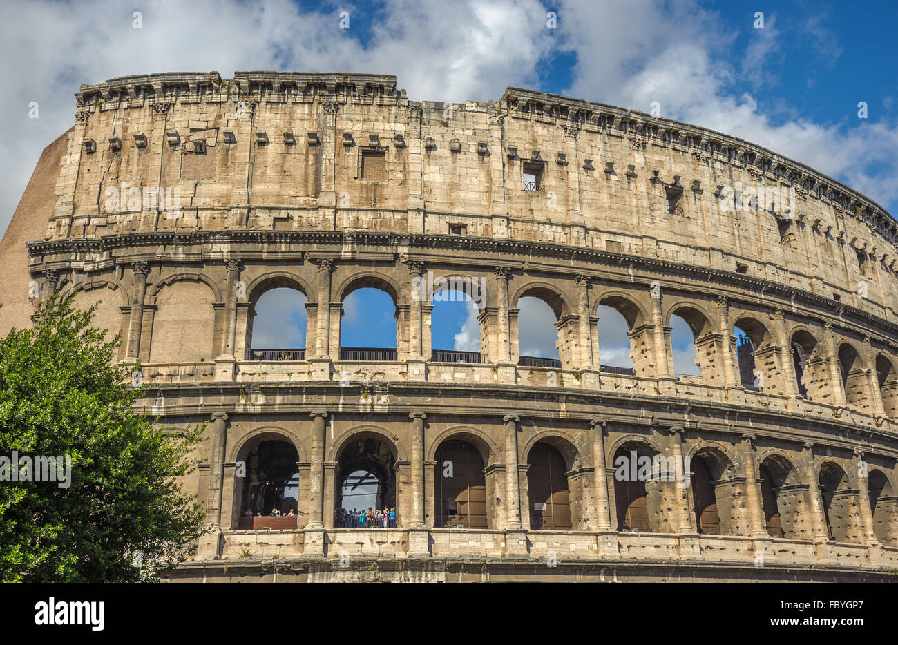 Colosseum (Coliseum), major tourist attraction in Rome, Italy Stock ...