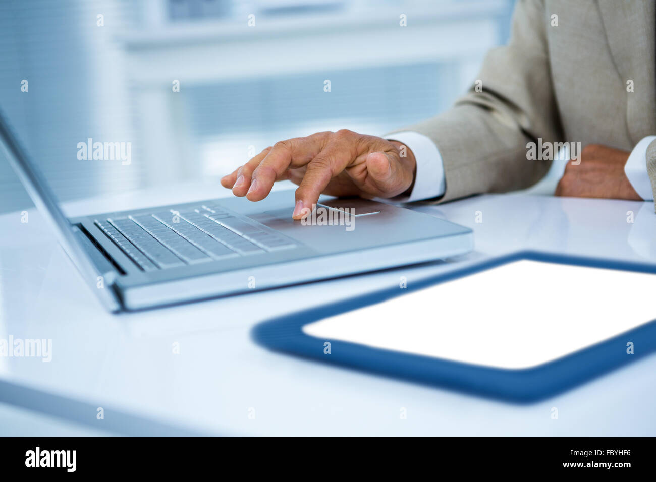 Close up view of a businessman desk Stock Photo - Alamy