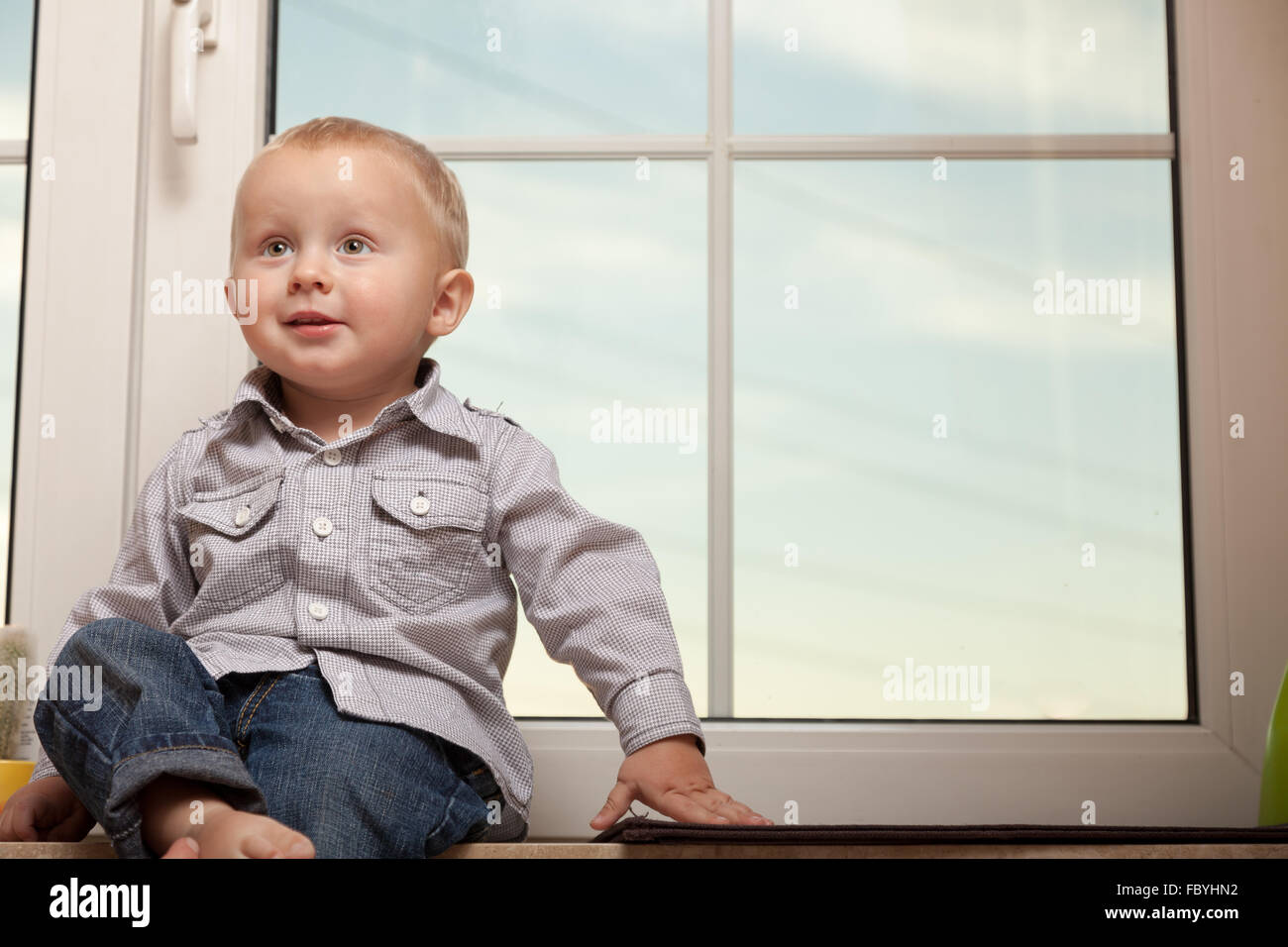 Kid With Blue Shirt High Resolution Stock Photography and Images - Alamy