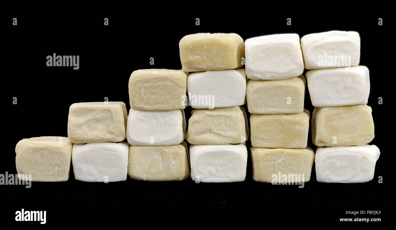 staircase made from marshmallow cubes Stock Photo - Alamy