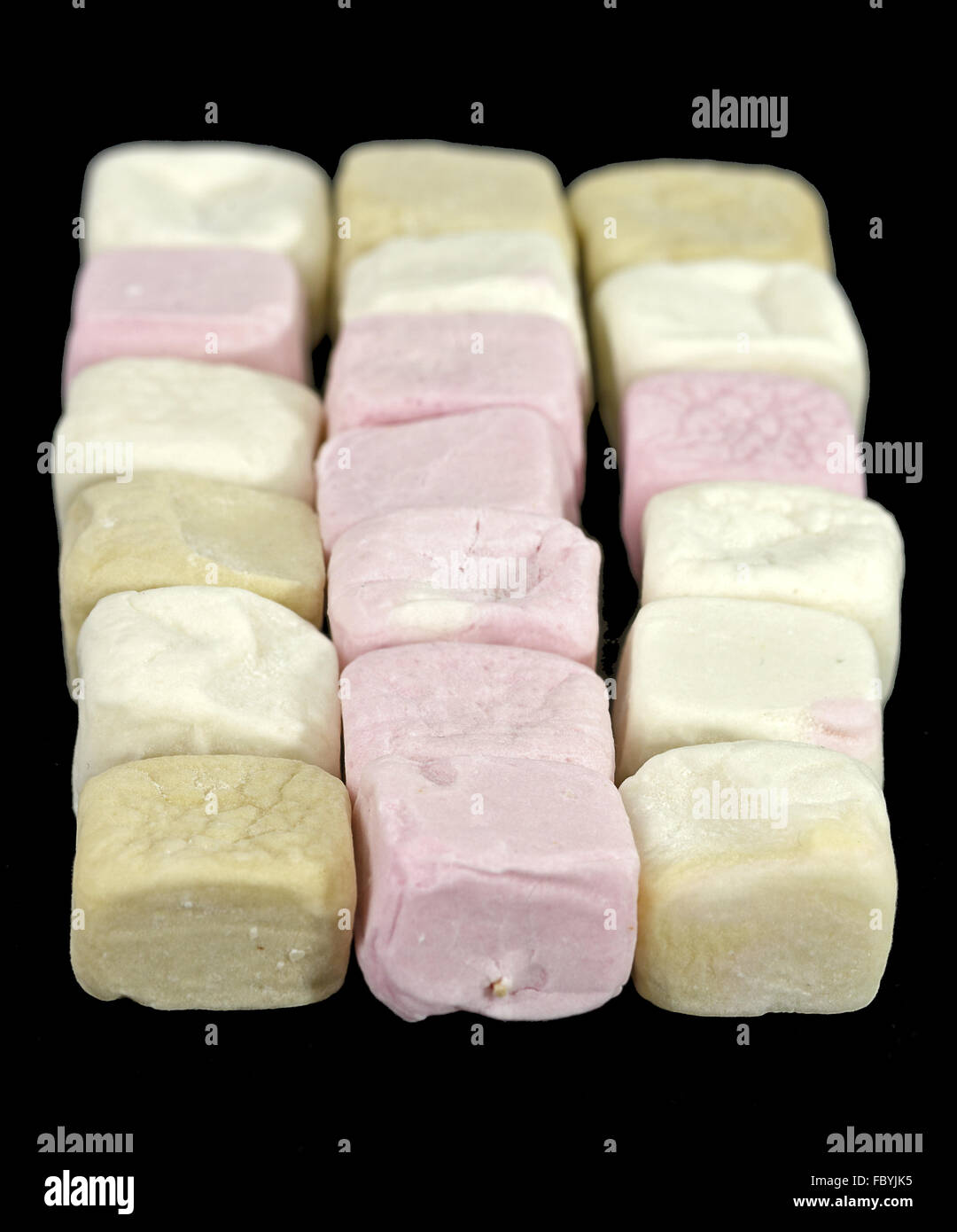 pavement made from marshmallow cubes Stock Photo - Alamy
