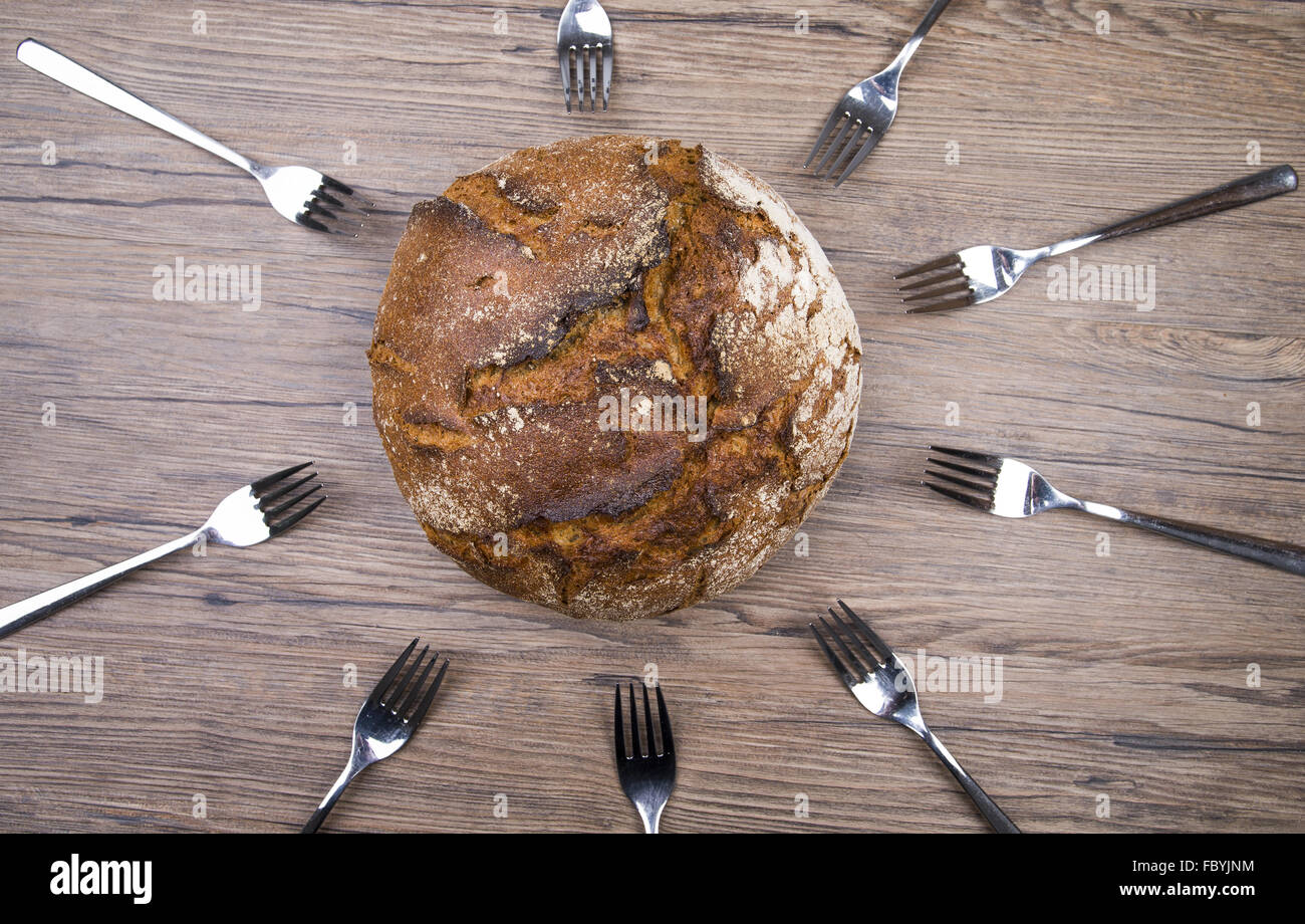 Fork bread hi-res stock photography and images - Alamy
