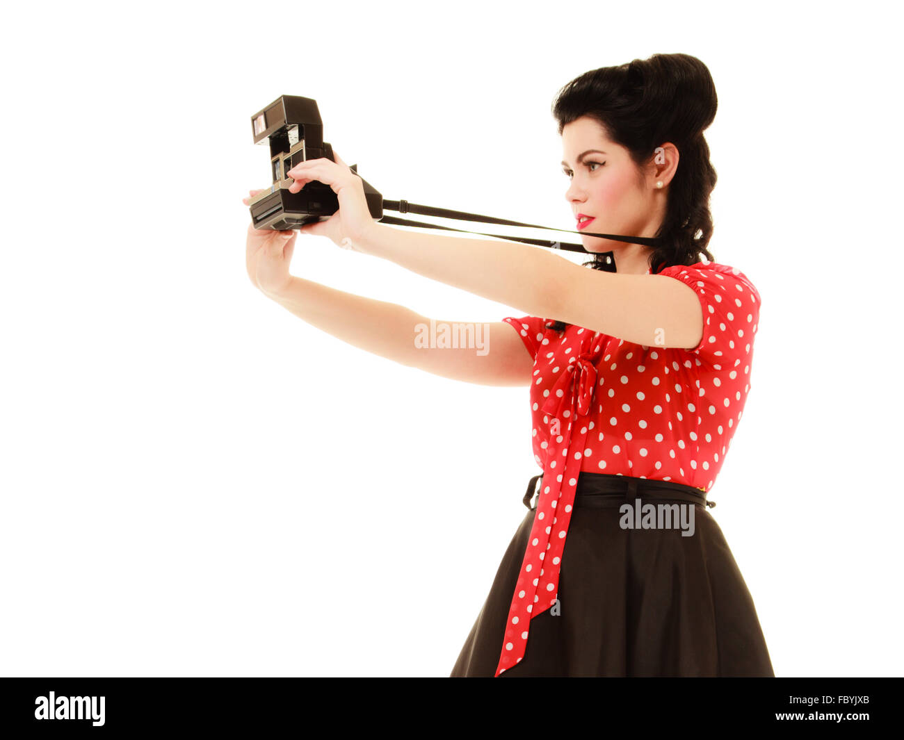 Retro Pin Up Girl With Gun