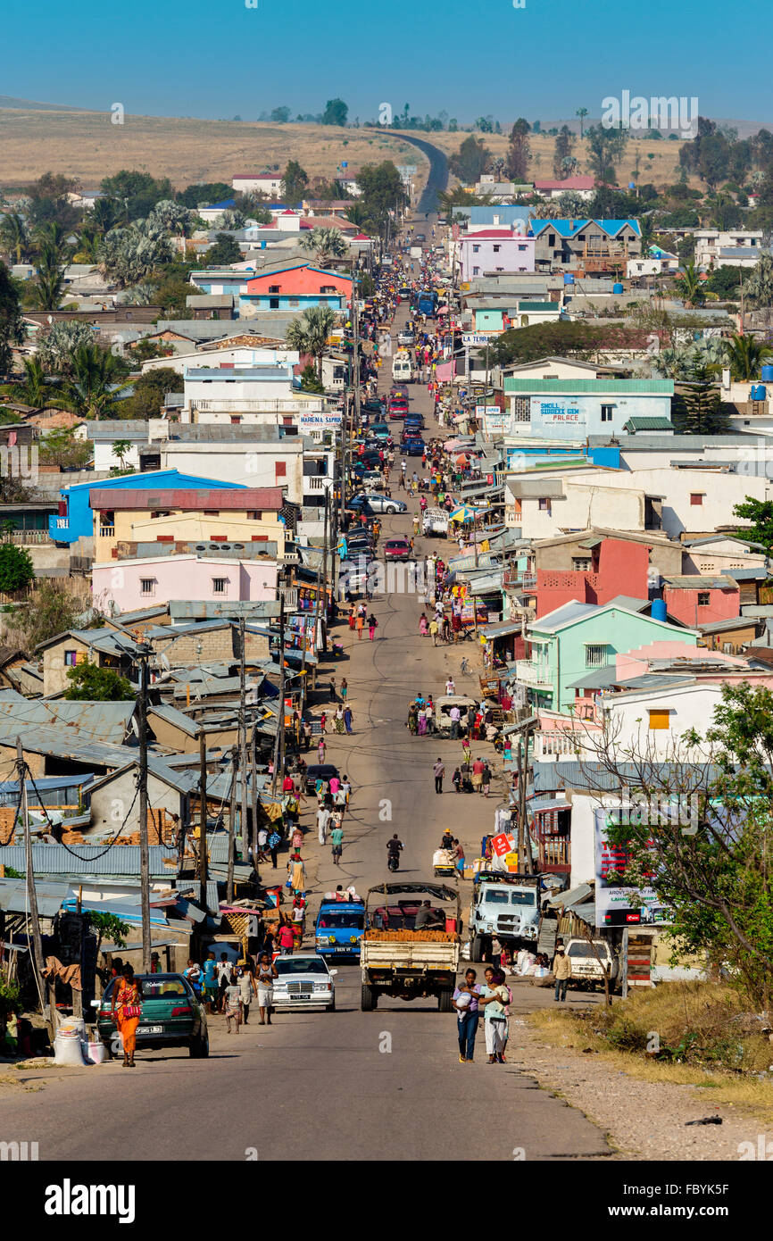 Ilakaka, ruby and sapphire city, the road National 7,Madagascar Stock ...