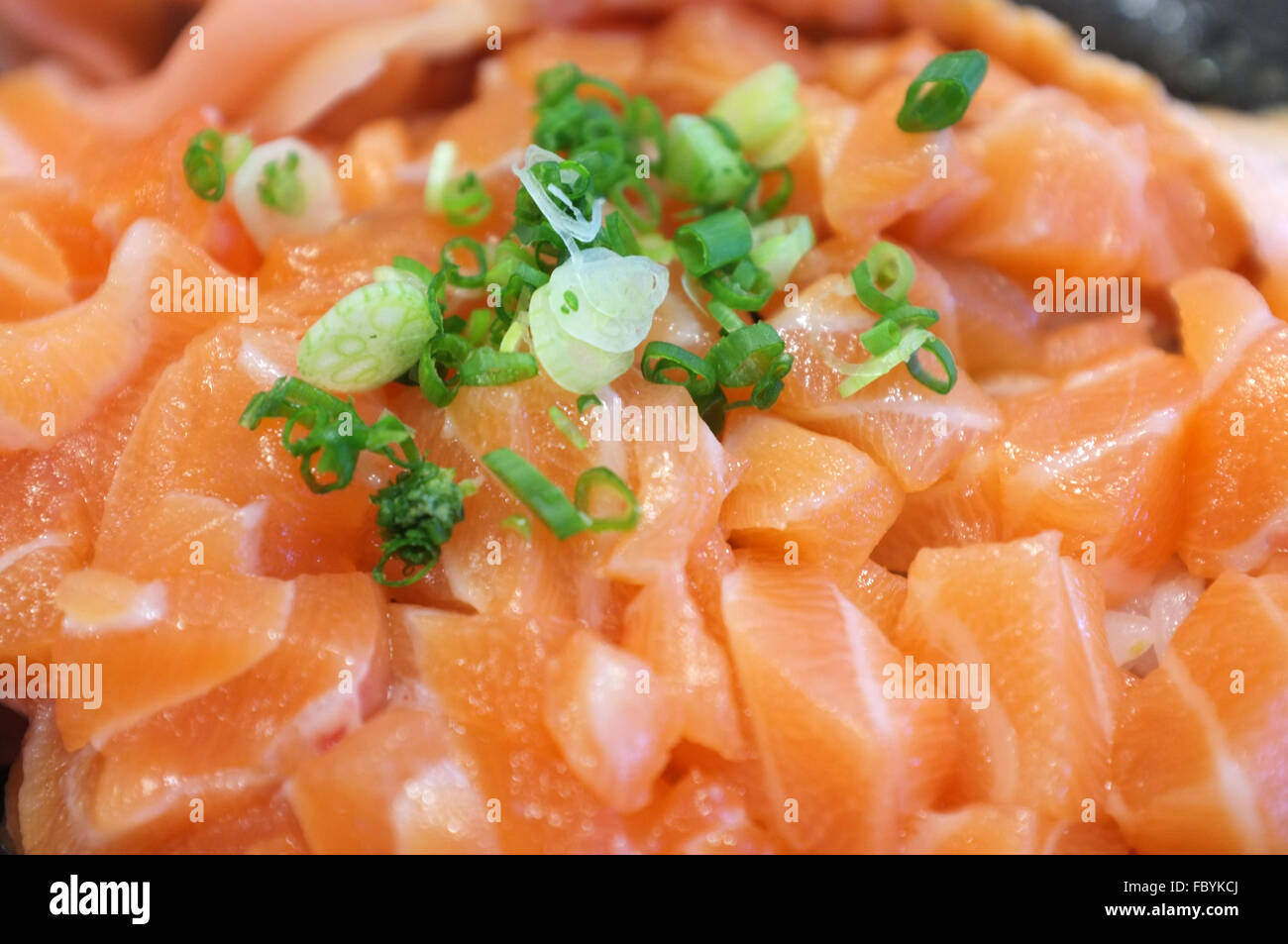 Japanese food fresh salmon hi-res stock photography and images - Alamy