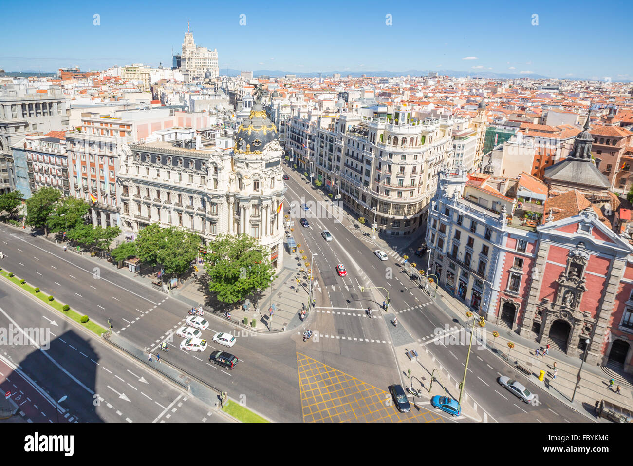 Gran Via Madrid Stock Photo - Alamy