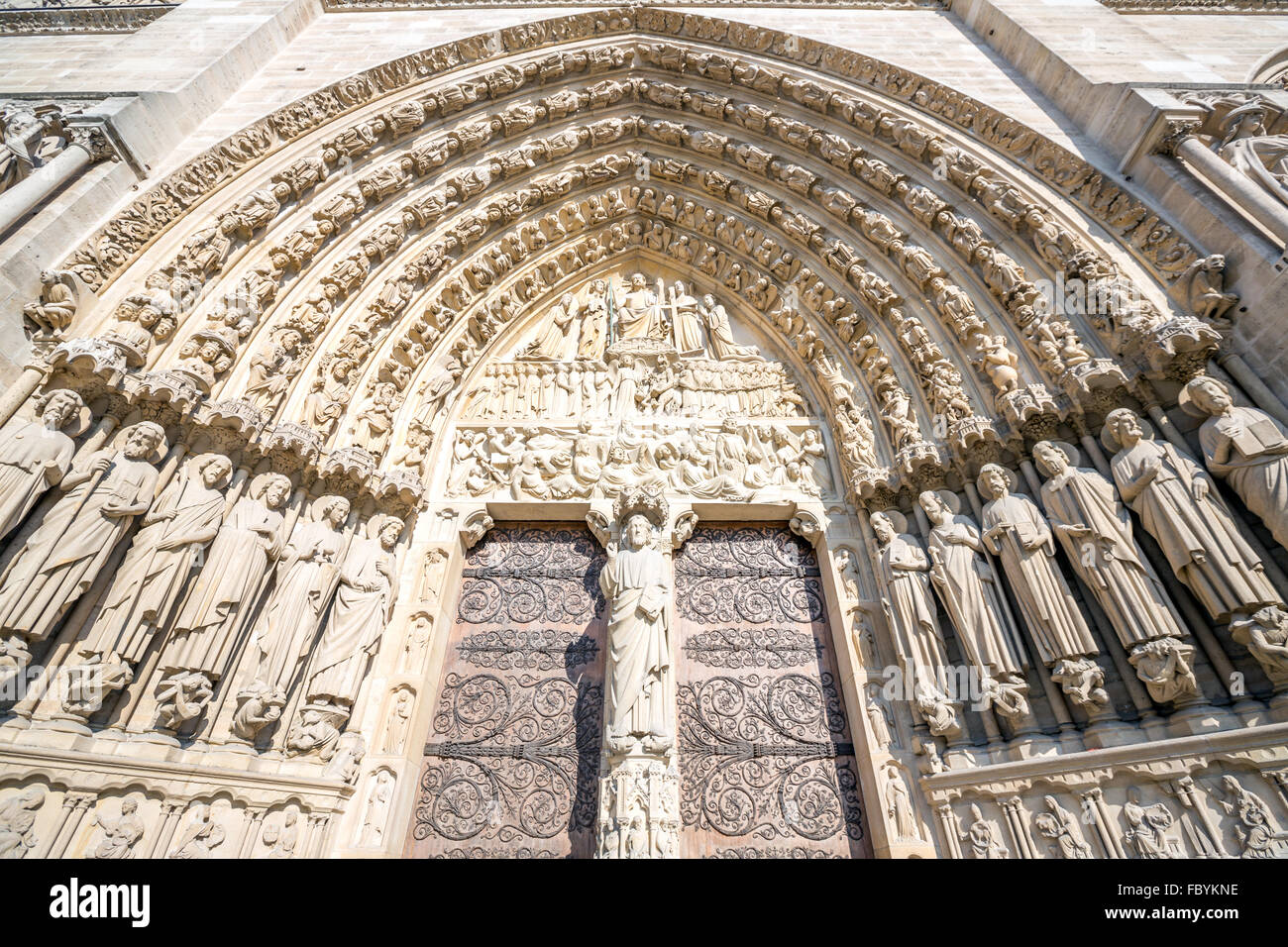 gate of Cathedral Notre Dame Stock Photo - Alamy