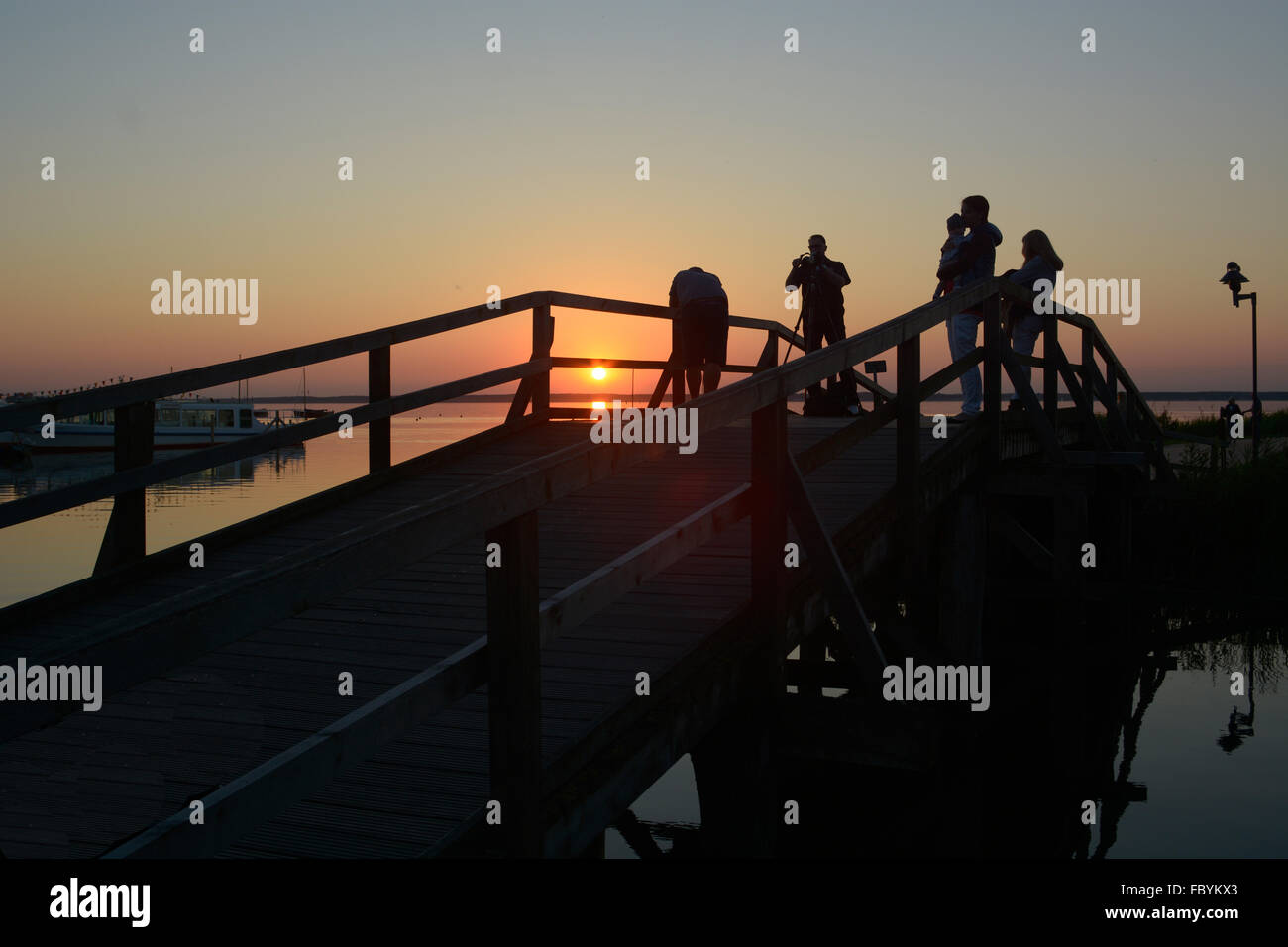 Boardwalk in backlight hi-res stock photography and images - Alamy