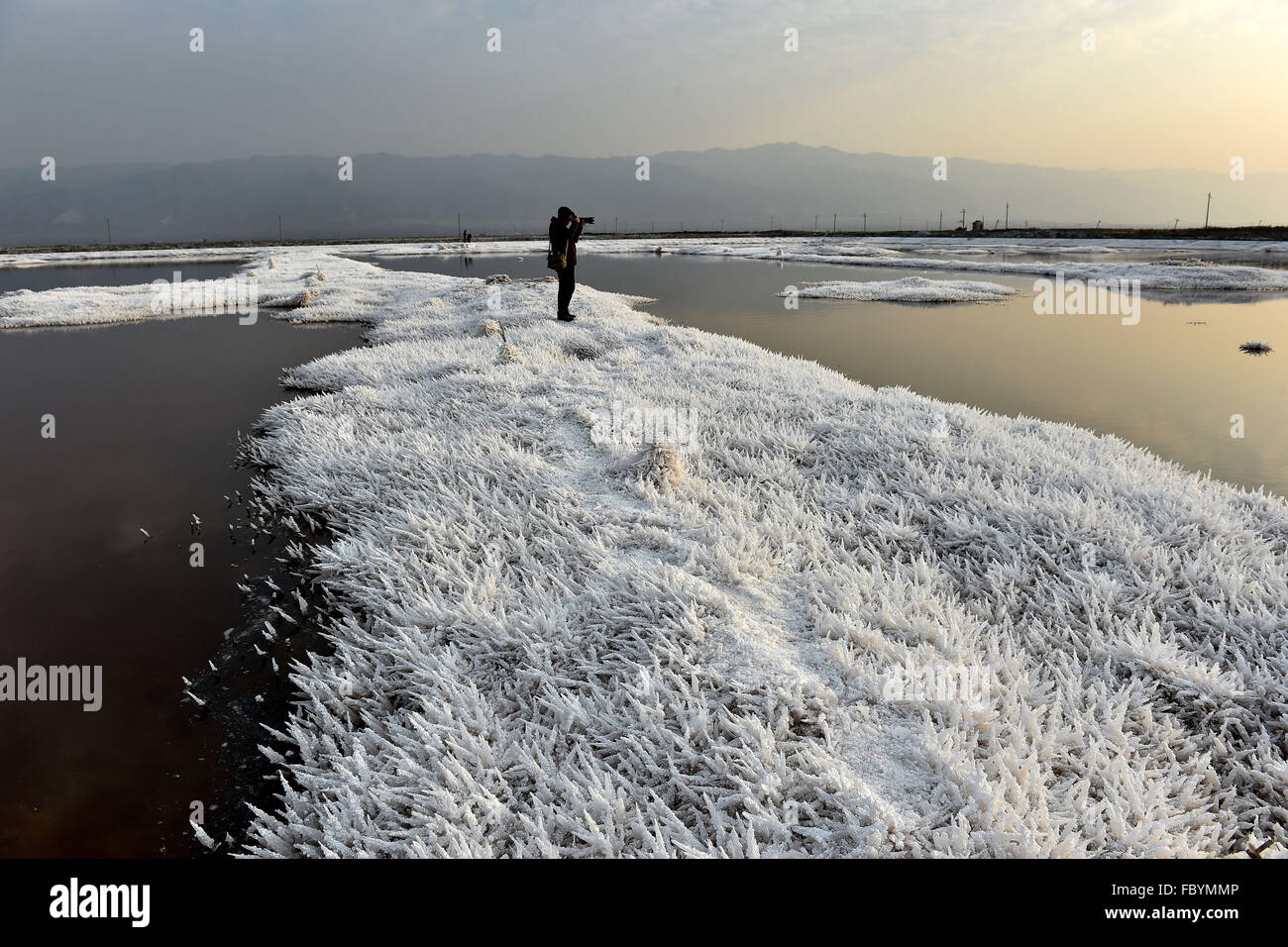 Yuncheng, China's Shanxi Province. 19th Jan, 2016. A tourist takes ...
