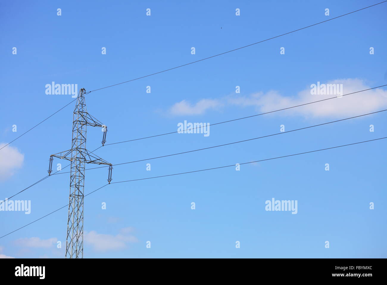high-voltage wire tower electricity pylons Stock Photo - Alamy