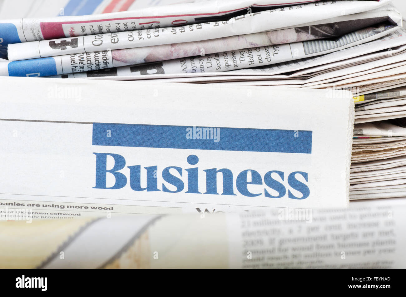 The business newspaper Stock Photo - Alamy