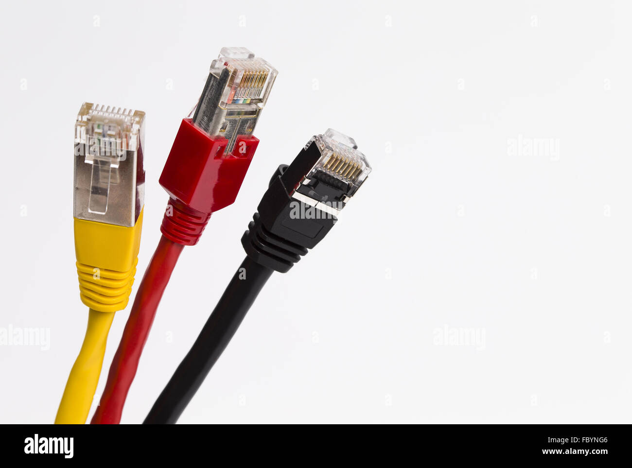 Three network cable Stock Photo - Alamy