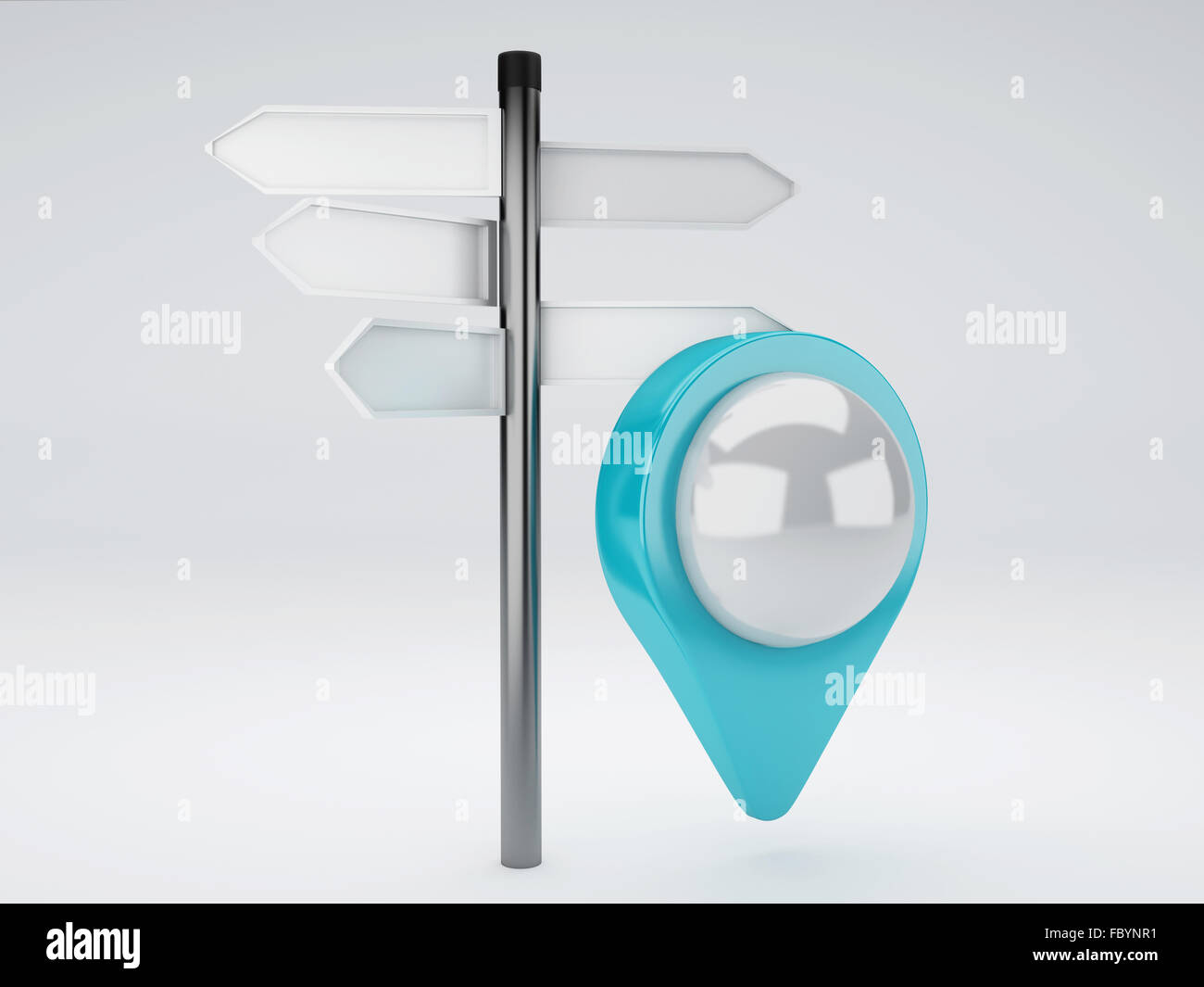 3d map pointer. travel and navigation concept Stock Photo - Alamy