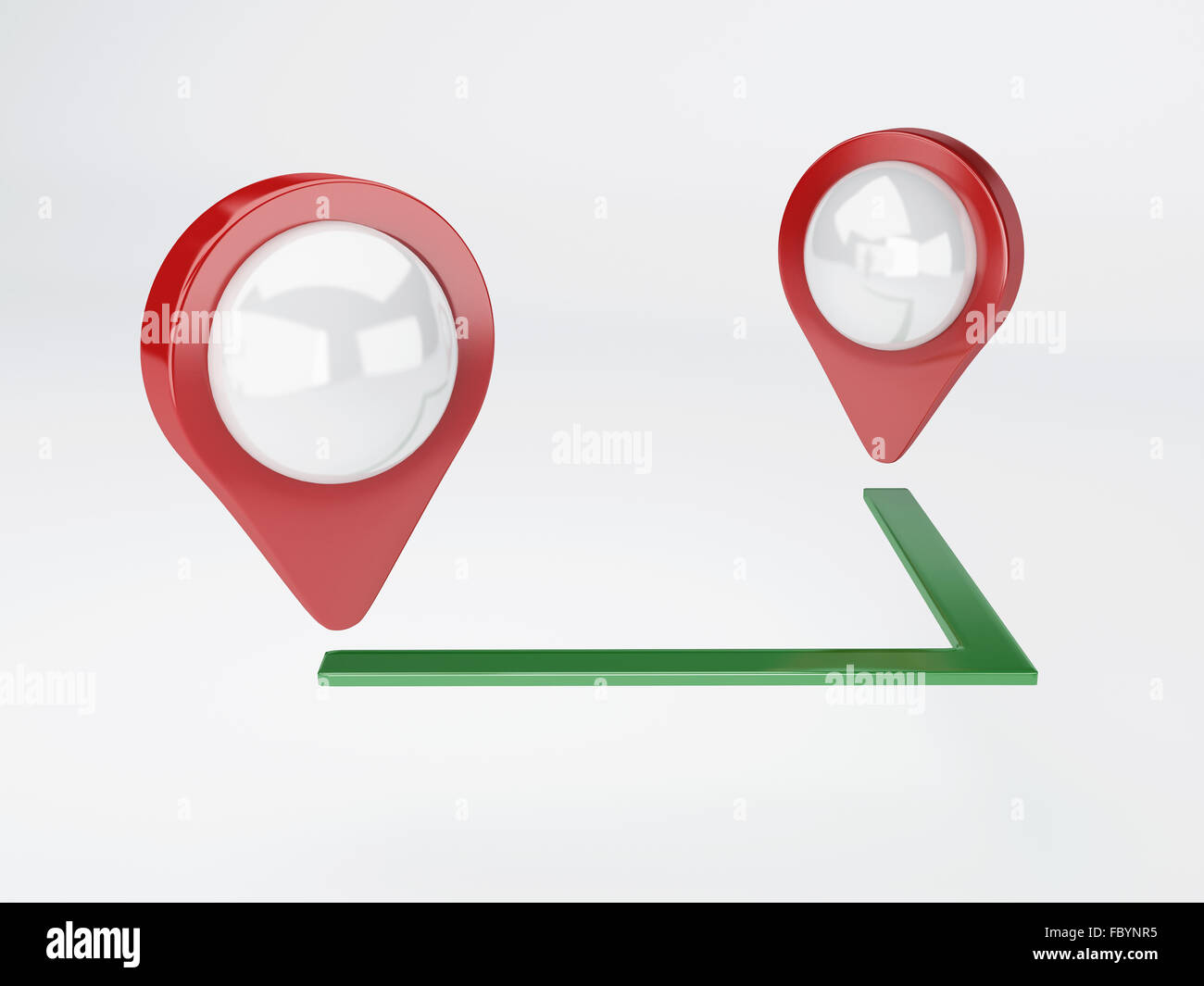 3d map pointer. travel and navigation concept Stock Photo - Alamy