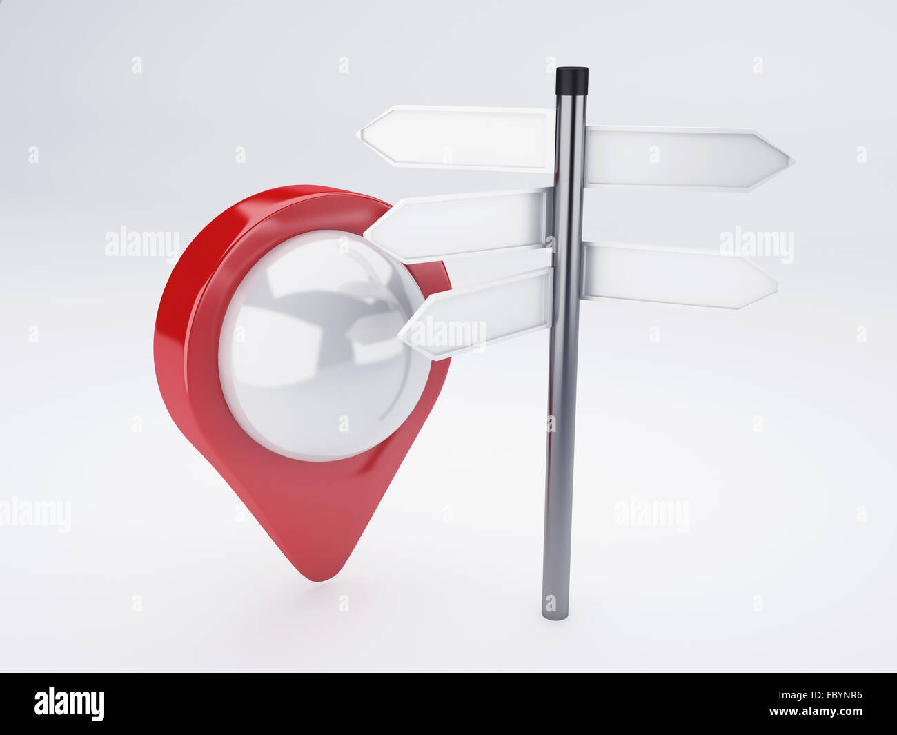 3d map pointer. travel and navigation concept Stock Photo - Alamy