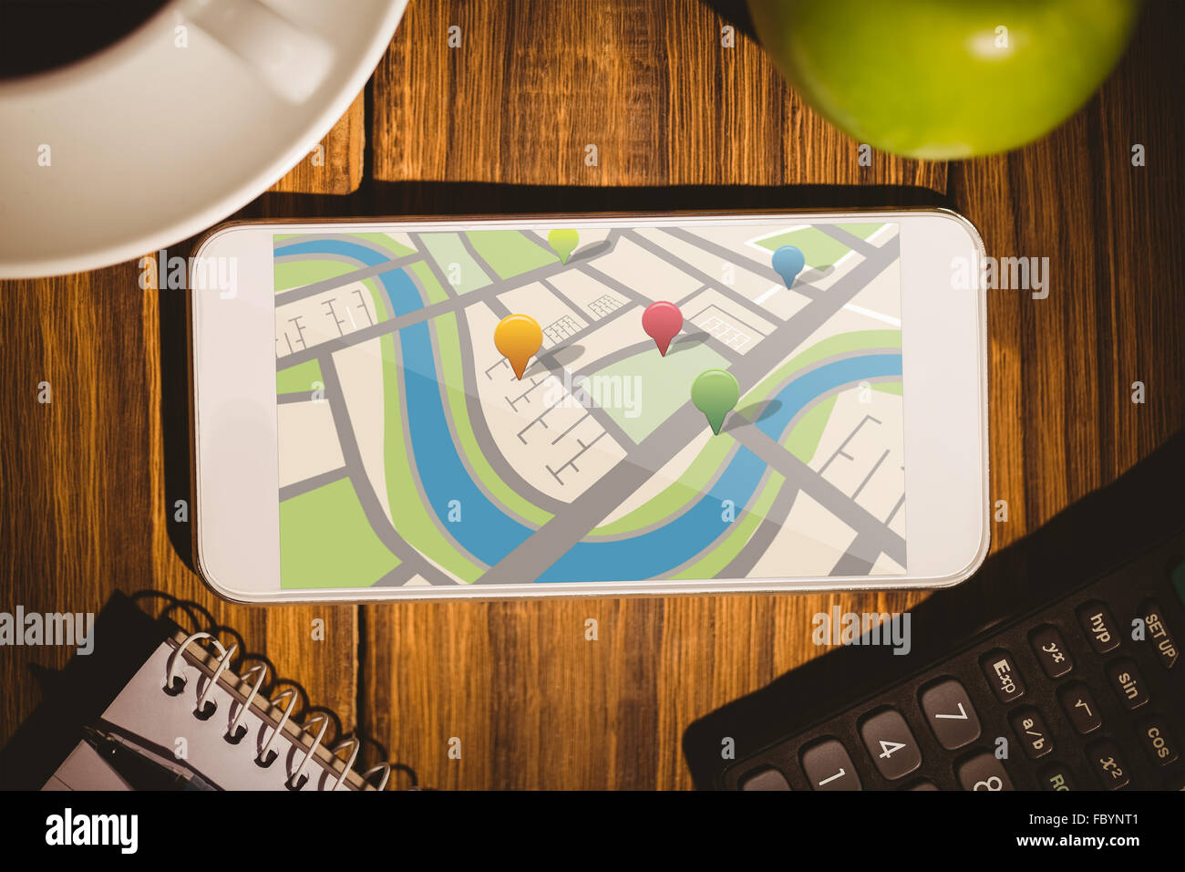 Map app hi-res stock photography and images - Alamy