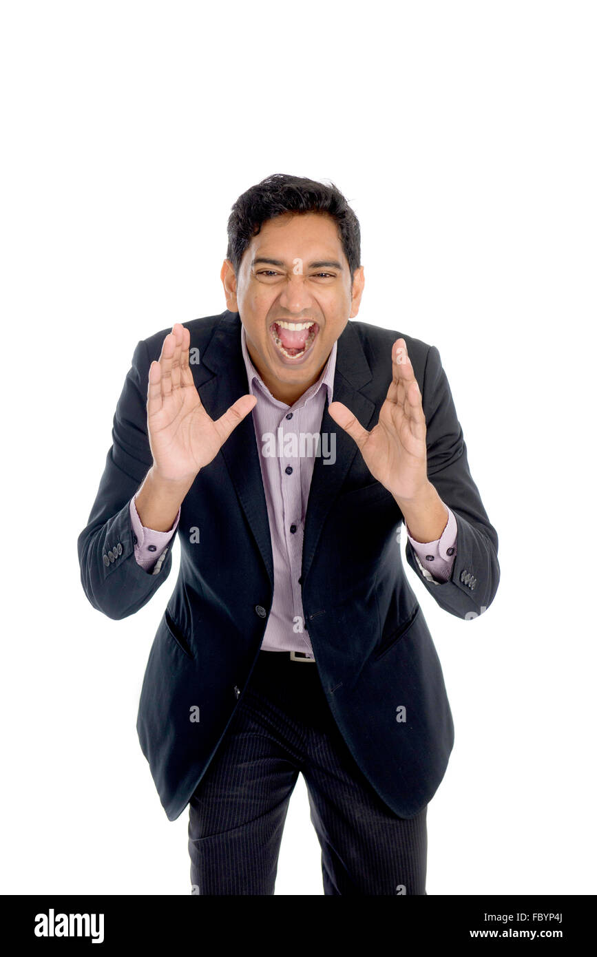 indian male shouting Stock Photo - Alamy