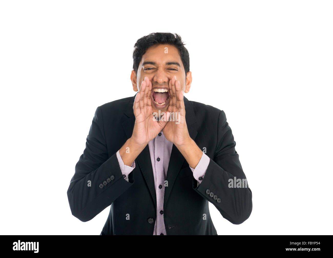 indian male shouting Stock Photo - Alamy