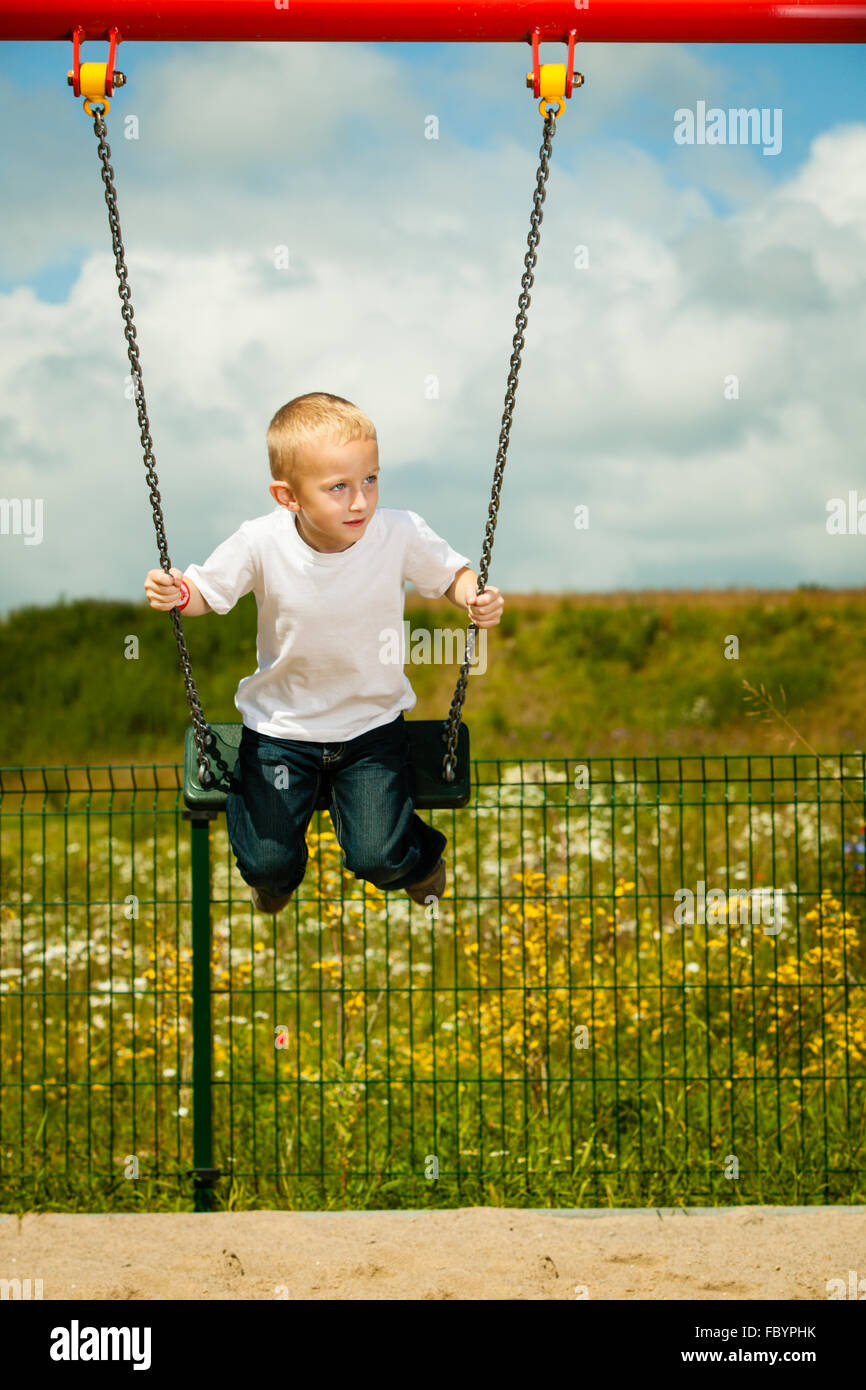Child having fun outdoors hi-res stock photography and images - Alamy