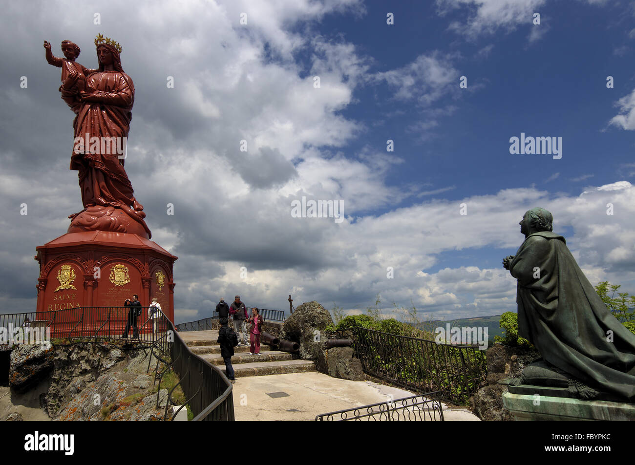 Notre-Dame de France statue Stock Photo - Alamy
