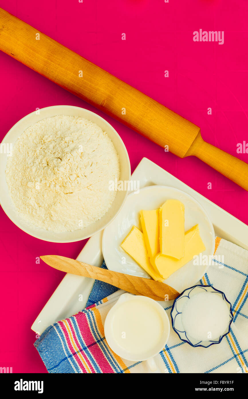 Preparation for baking, bake ingredients Stock Photo - Alamy
