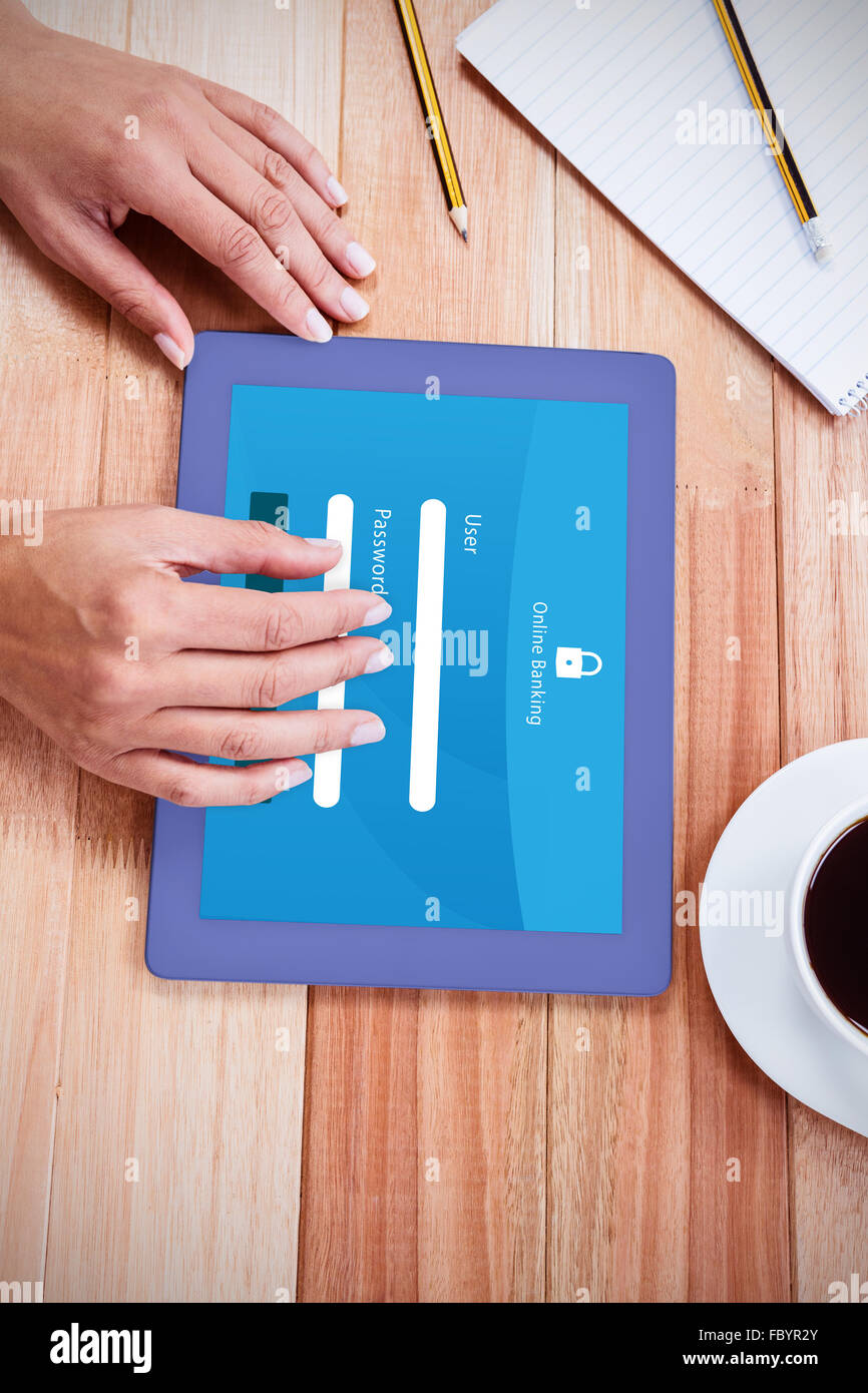 Composite image of online banking Stock Photo - Alamy