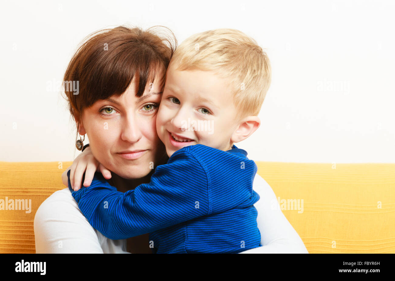 Woman and hugging boy and emotional hi-res stock photography and images ...