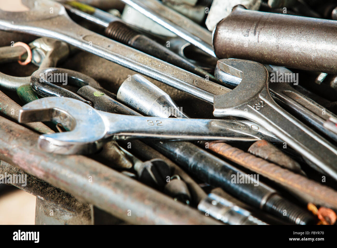 Spanner assortment hi-res stock photography and images - Alamy
