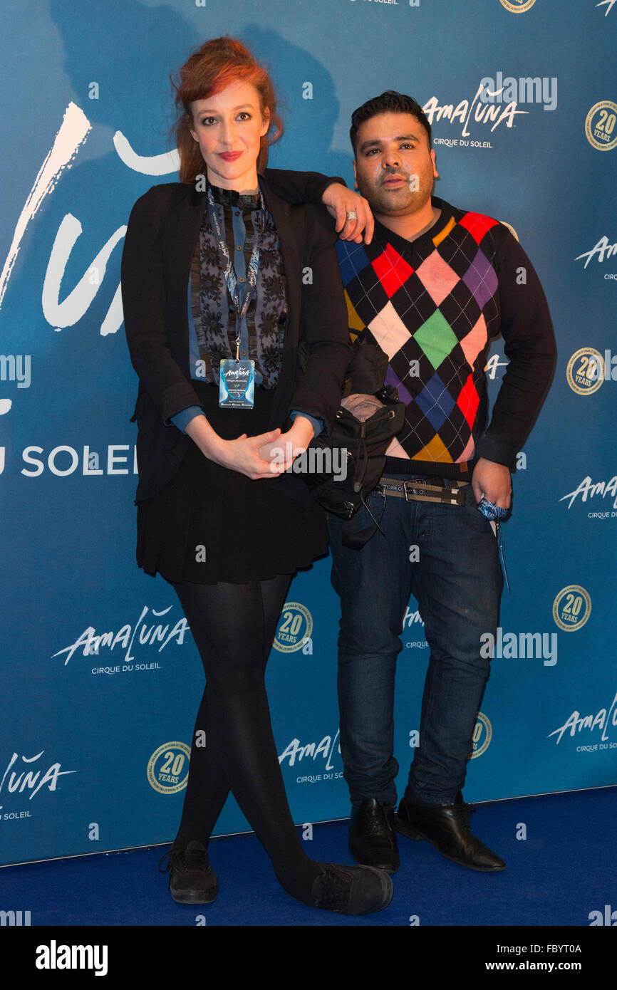 London, UK. 19 January 2016. Kate Rothschild and Naughty Boy ...