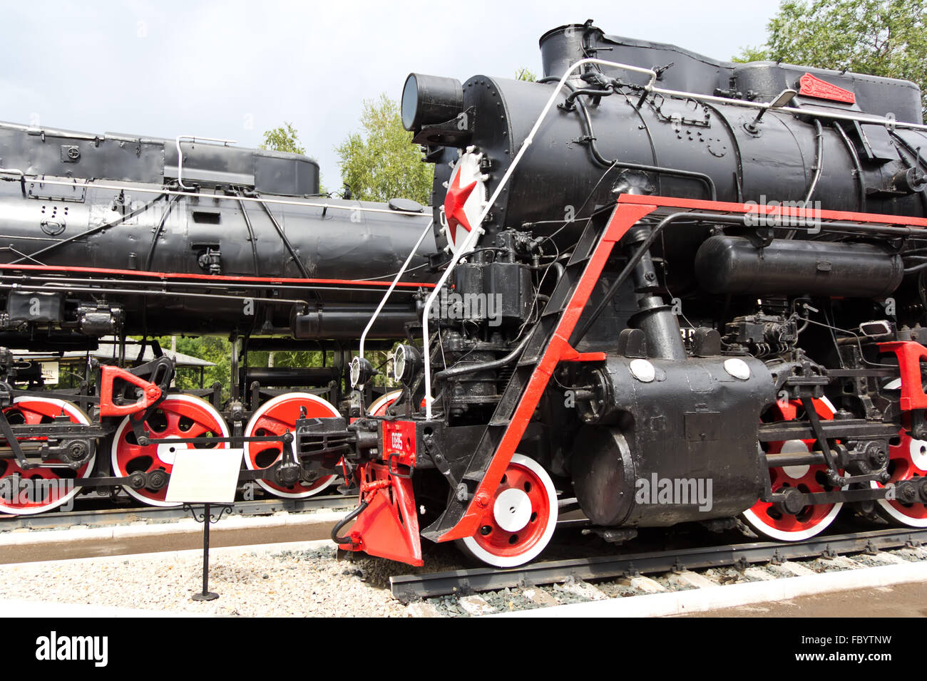 Rail road locomotive Stock Photo - Alamy