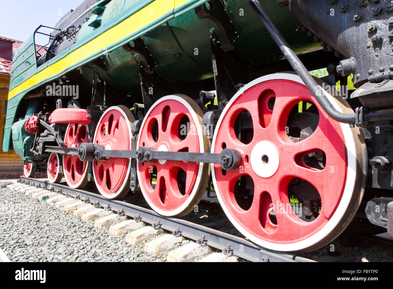 Old train wheel Stock Photo - Alamy