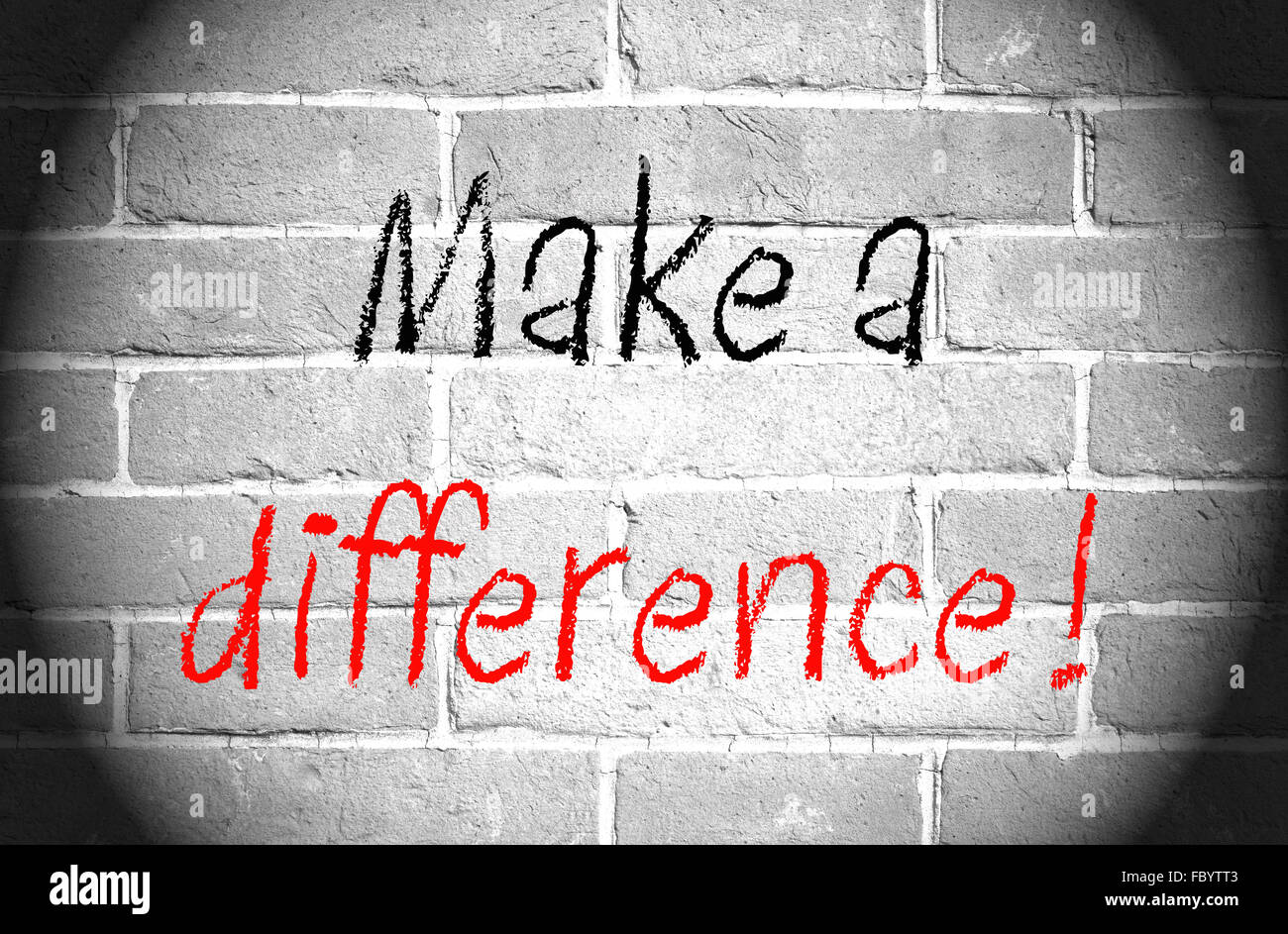 Make a difference ! Stock Photo - Alamy