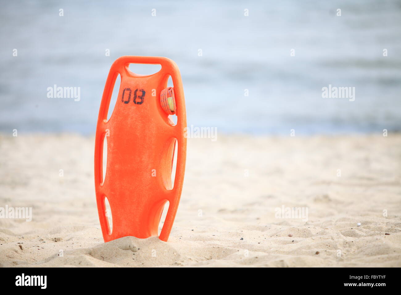 Lifeguard beach rescue equipment Stock Photo - Alamy