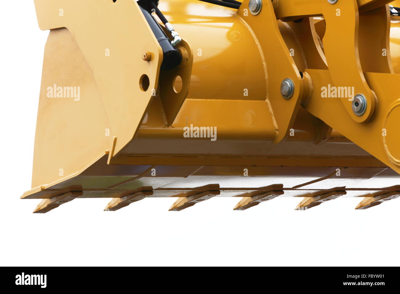 Digger excavator isolated on white background Stock Photo - Alamy