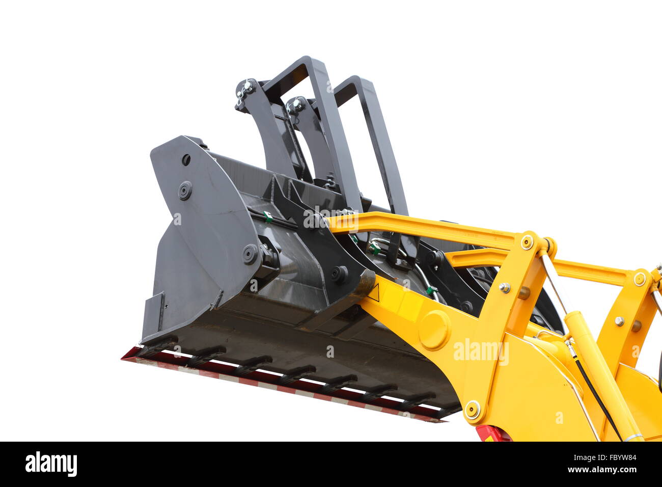 Digger excavator isolated on white background Stock Photo - Alamy