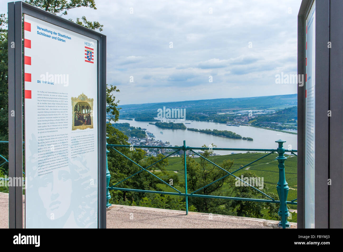Niederwald monument in Ruedesheim Stock Photo - Alamy