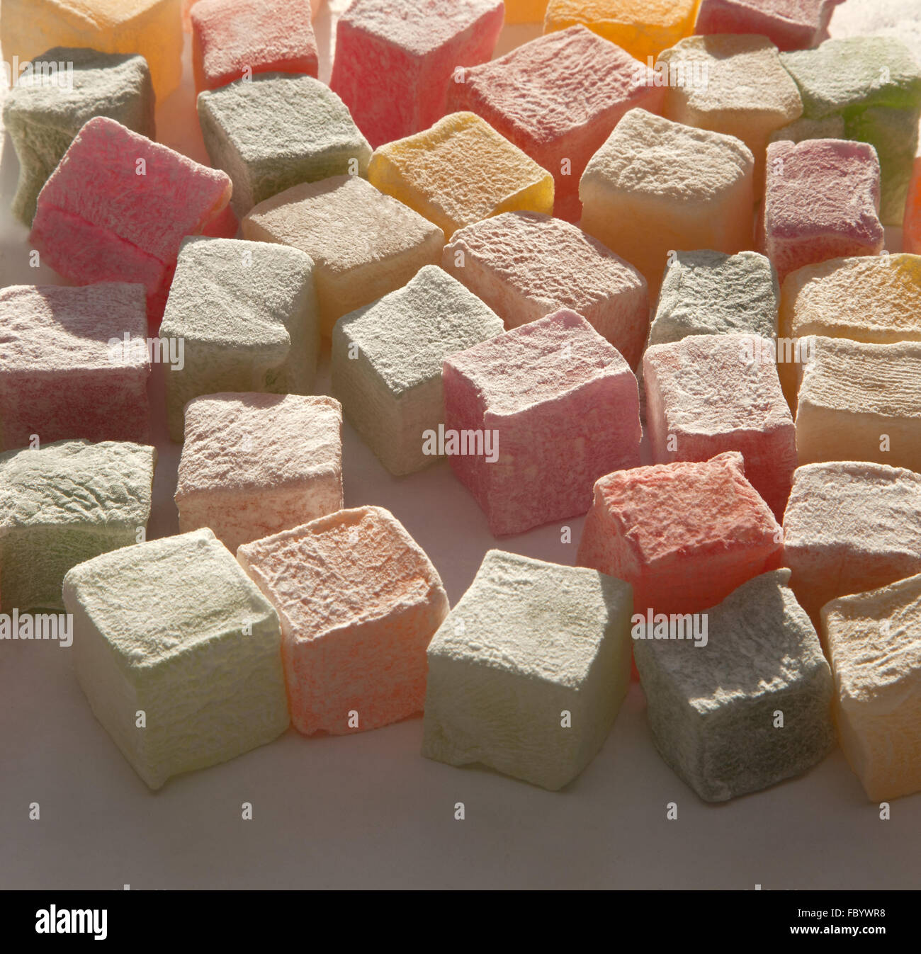 Background of turkish delight Stock Photo - Alamy