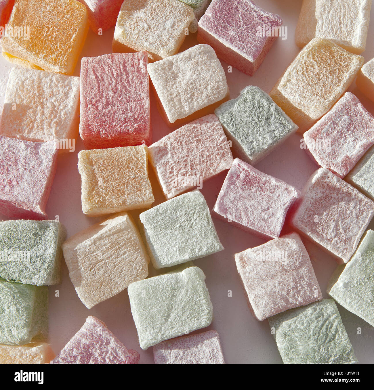 Background of turkish delight Stock Photo - Alamy