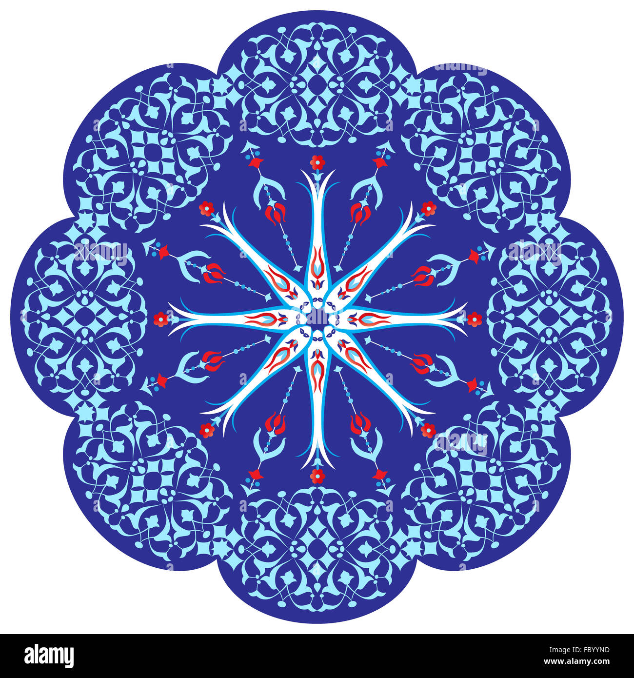 Two circular decorative motifs hi-res stock photography and images - Alamy