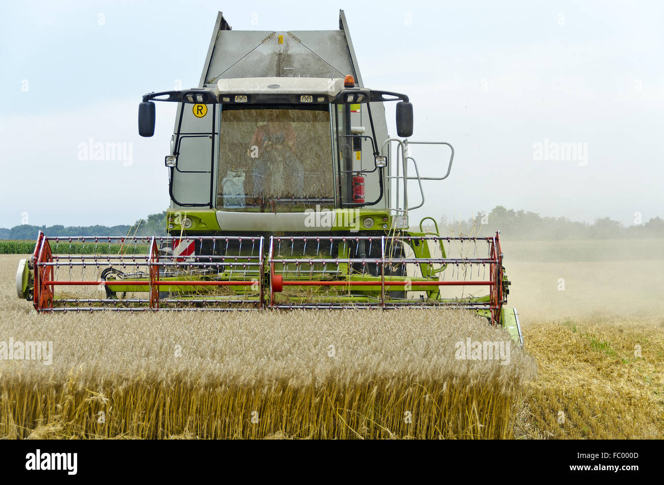 harvester at work Stock Photo - Alamy
