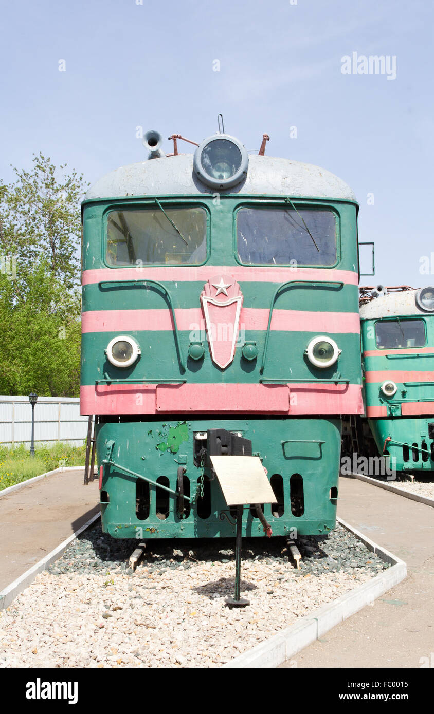 Rail road locomotive Stock Photo - Alamy
